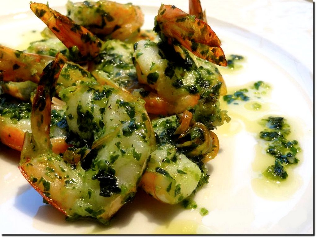Crevettes et persillade, ail et huile d'olive - Spécial Gastronomie