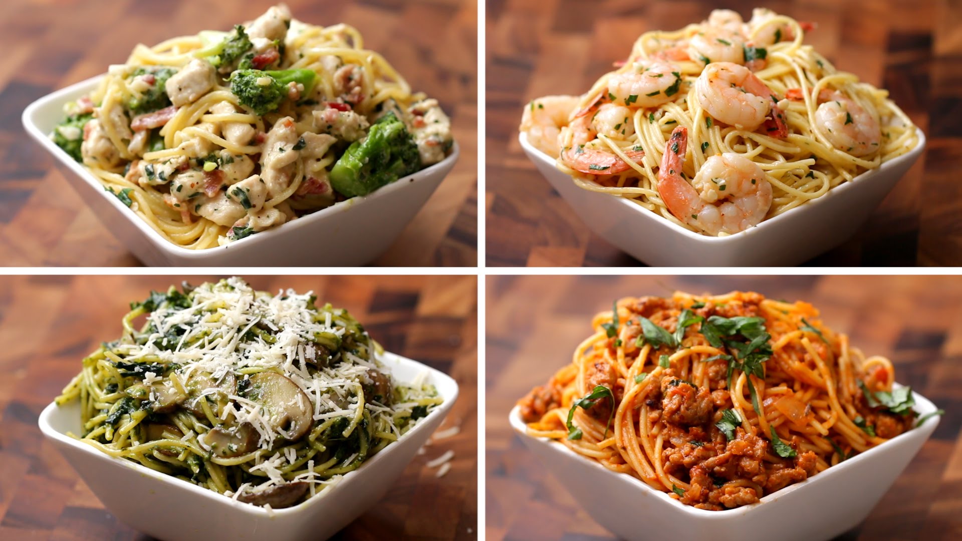 Quatre recettes de spaghetti en une ! - Spécial Gastronomie