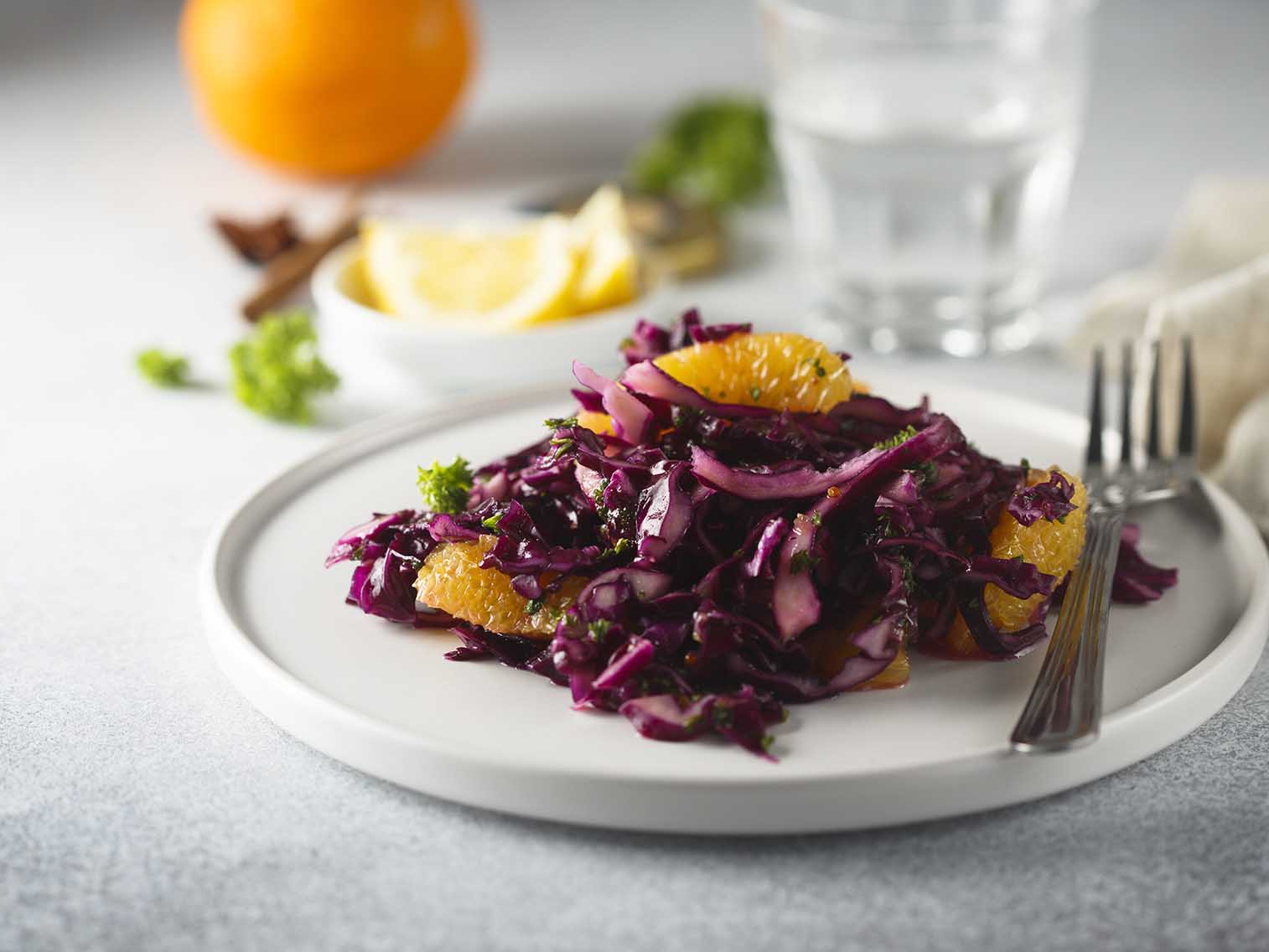 Salade de chou rouge à l’orange - Spécial Gastronomie